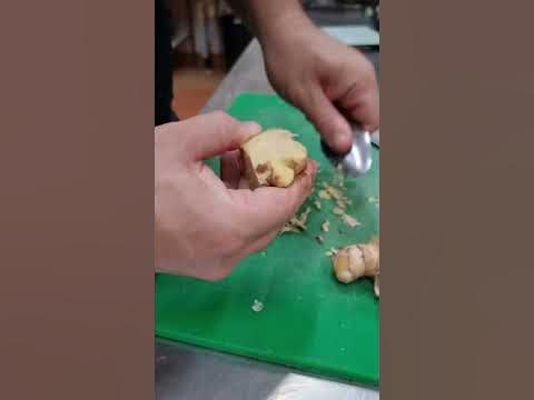 How to Peel Ginger - YouTube
