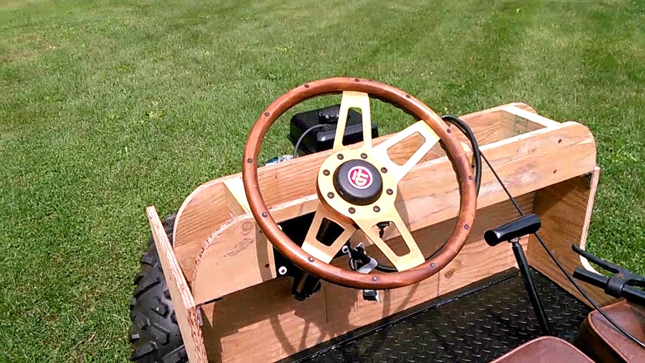 Mini Jeep CJ steering wheel and column - YouTube