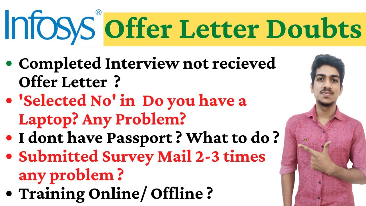 Infosys Offer Letter 2021| Survey Mail Doubts 2 | Infosys Interview ...
