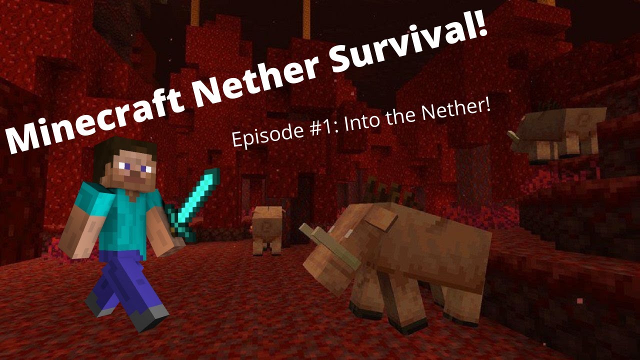 Into the Nether! - Minecraft Nether Survival #1 (No commentary) - YouTube