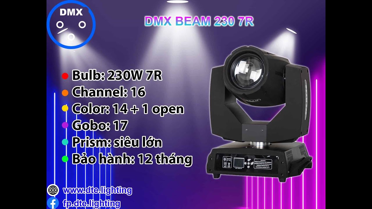 DMX Beam 230 7R - YouTube