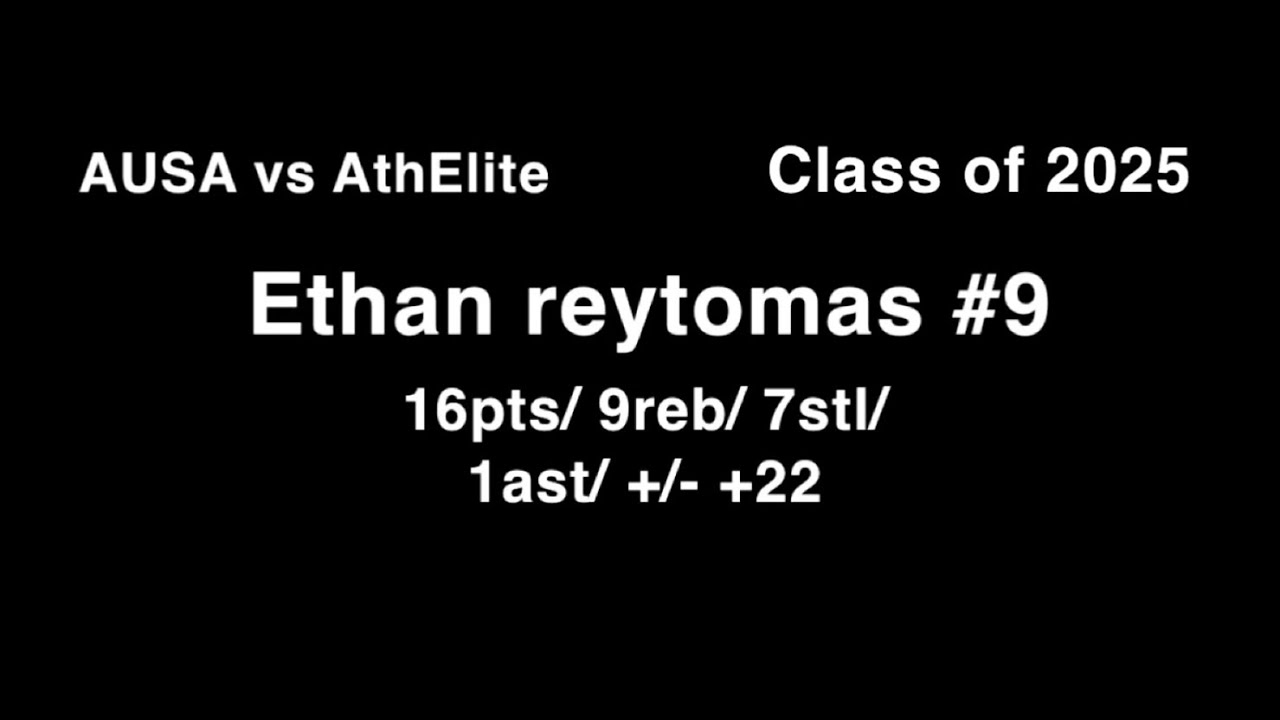 Ethan Reytomas #9 || AUSA vs AthElite 16U || Last Dance IL, USA. 2023 ...