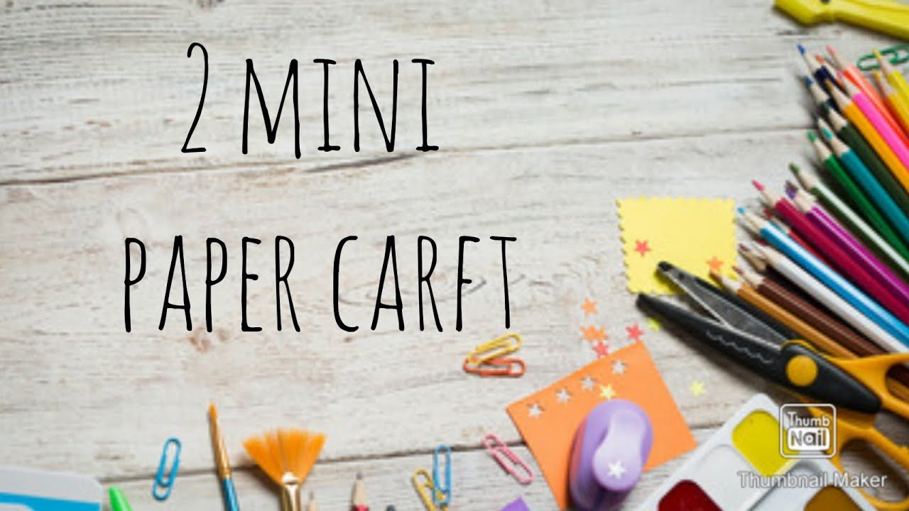2 mini paper craft | easy mini paper crafts | easy paper craft - YouTube