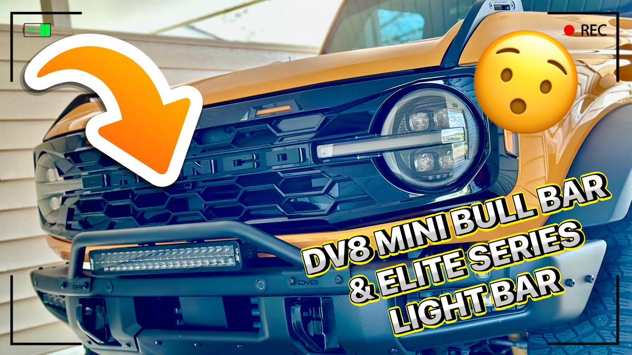 Best Mini Bull Bar & Light Bar Combo For The Bronco - YouTube