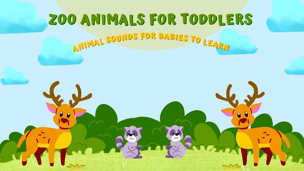 zoo animals for toddlers - animal sounds for babies to learn - YouTube
