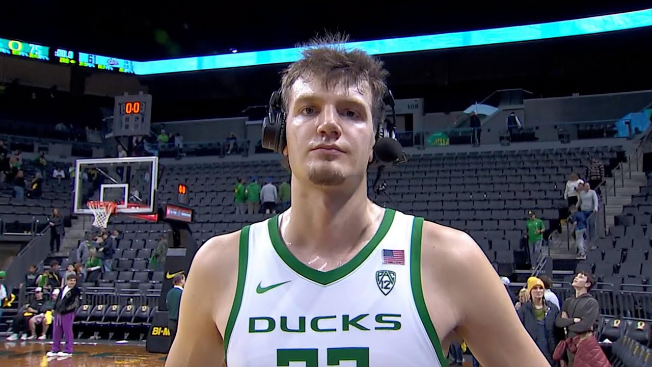 Oregon’s Nate Bittle joins Pac-12 Network after career outing against ...