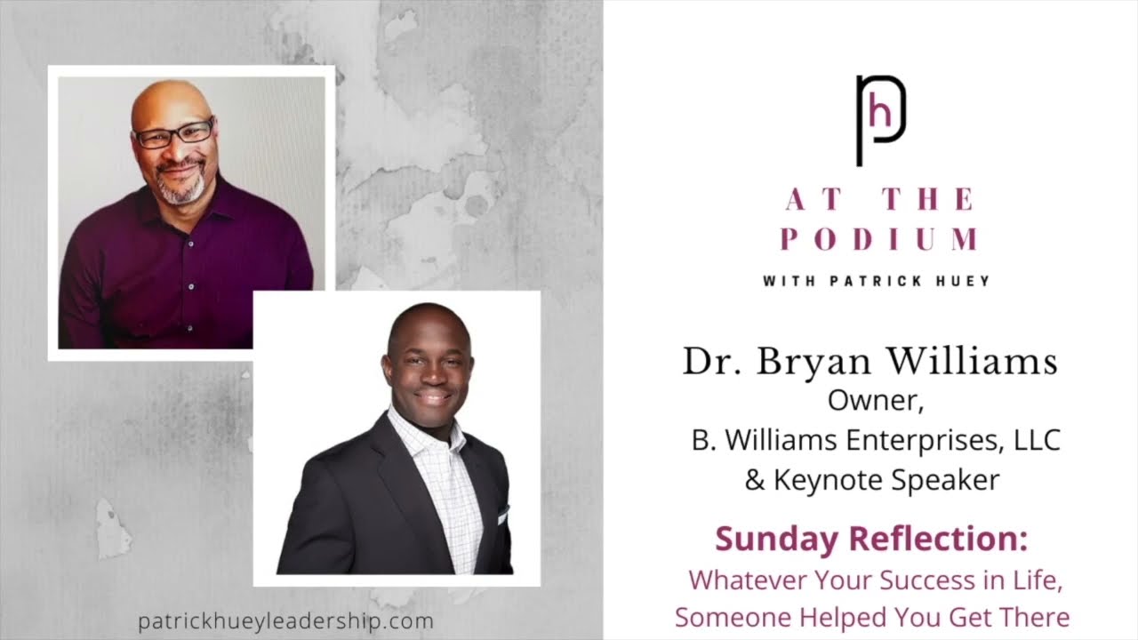 Sunday Reflection 7: Whatever Your Success in Life, Someone Helped You ...