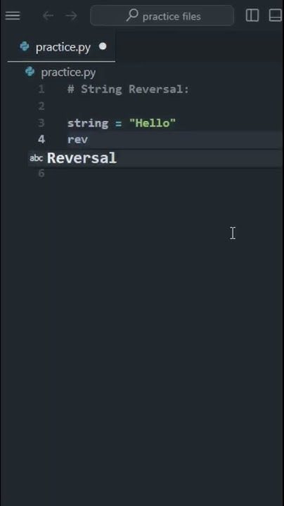 String Reversal Python Pythonprogrammingcodinglearnpython Pythonforbeginners Youtube