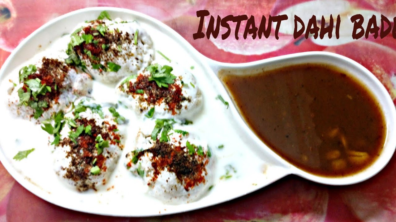Instant Bread Dahi Bhalla Recipe | Non Fried recipe | Fireless Cooking ...