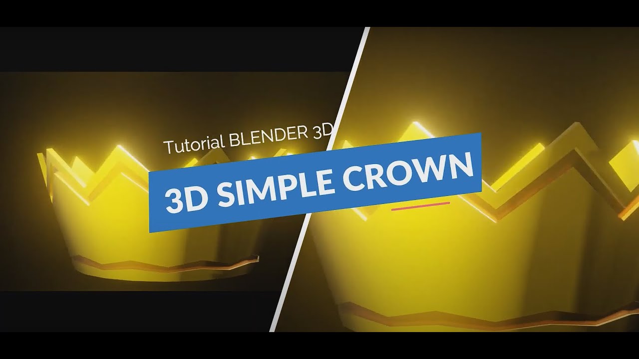 Tutorial Blender 3D : 3D simple crown 👑 - YouTube