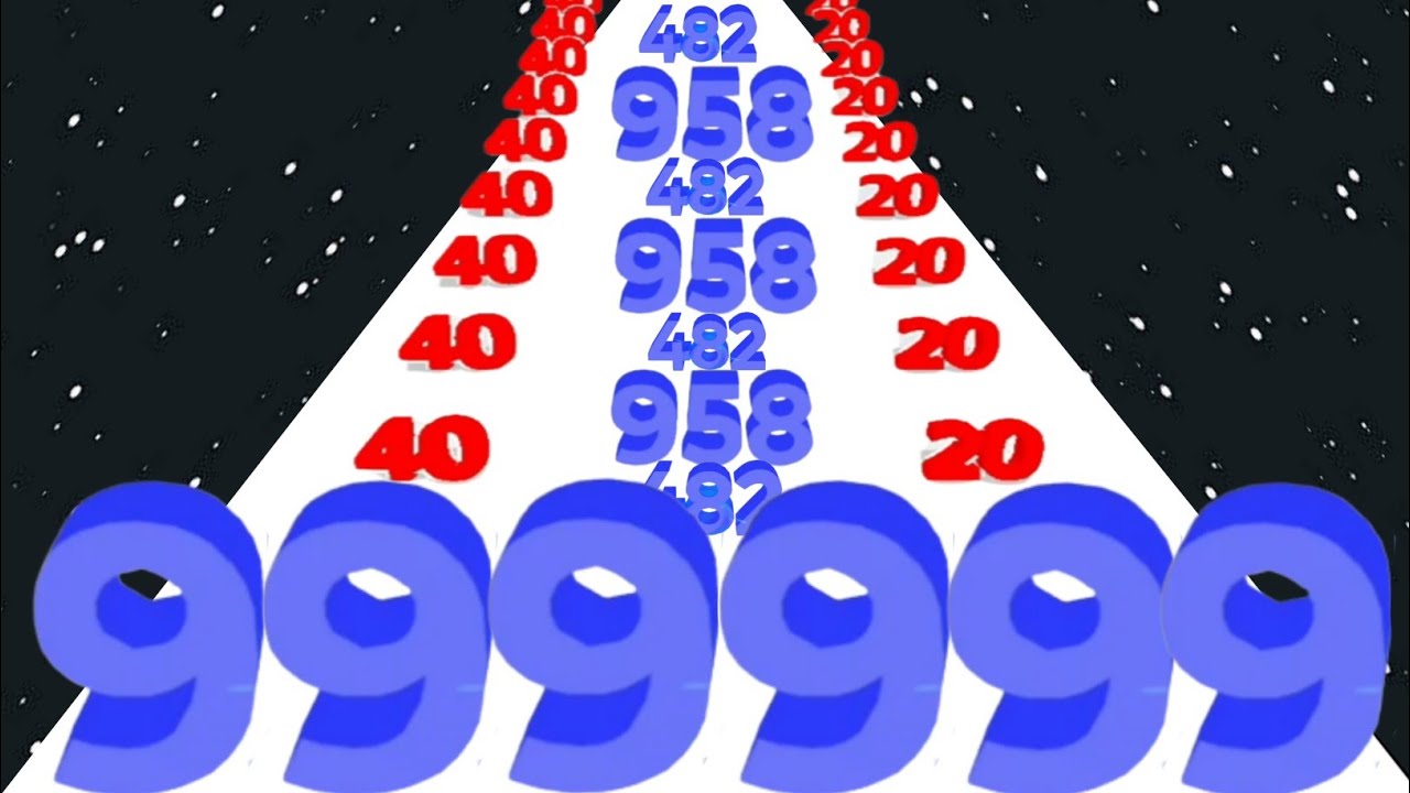 Number Rush 2048 Challenge vs Digit Shooter 3D - (ASMR Gameplay, Level ...