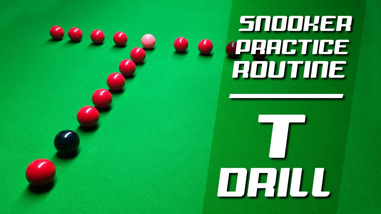 Snooker Practice Routines - Guide on How To Clear The 'T' Line Up Drill ...