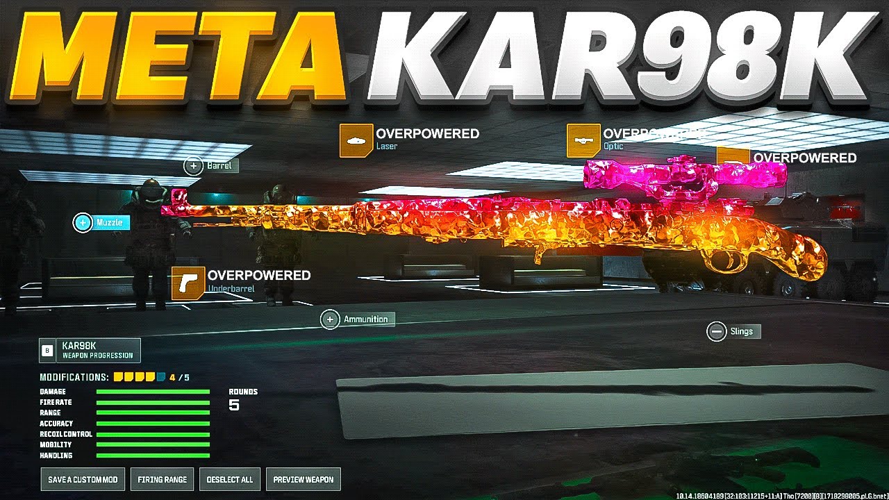 the *BROKEN* KAR98 in WARZONE 3! 😍 (Best KAR98K Class Setup) - MW3 ...