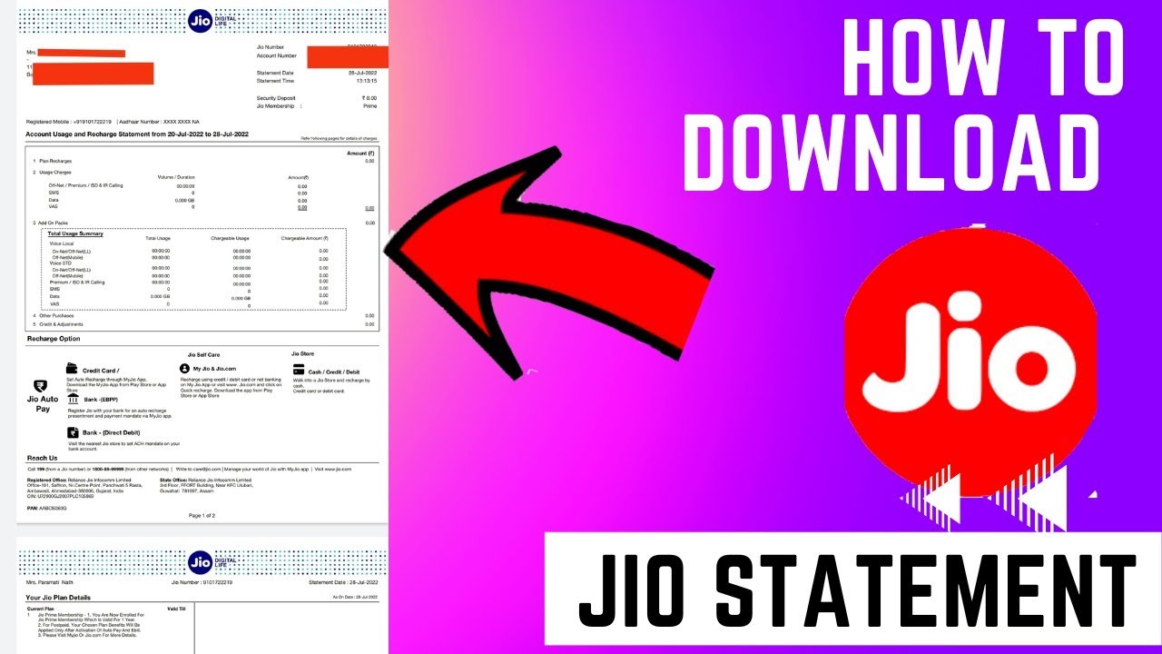 How to download jio sim statement? mobile phone se kio sim statement ...