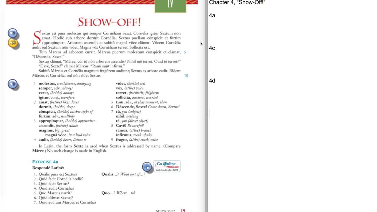 Ecce Romani 4a and introduction - YouTube