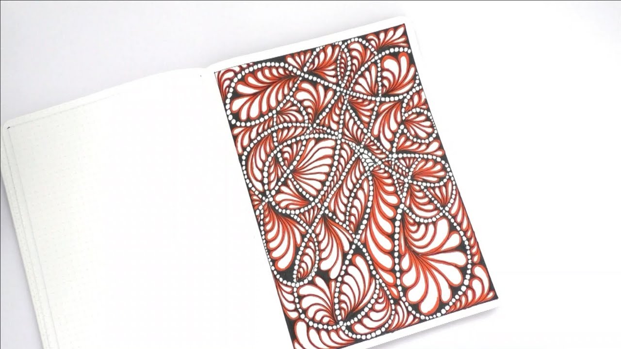 7/100 days zentangle project || Daily challenge #7 - YouTube