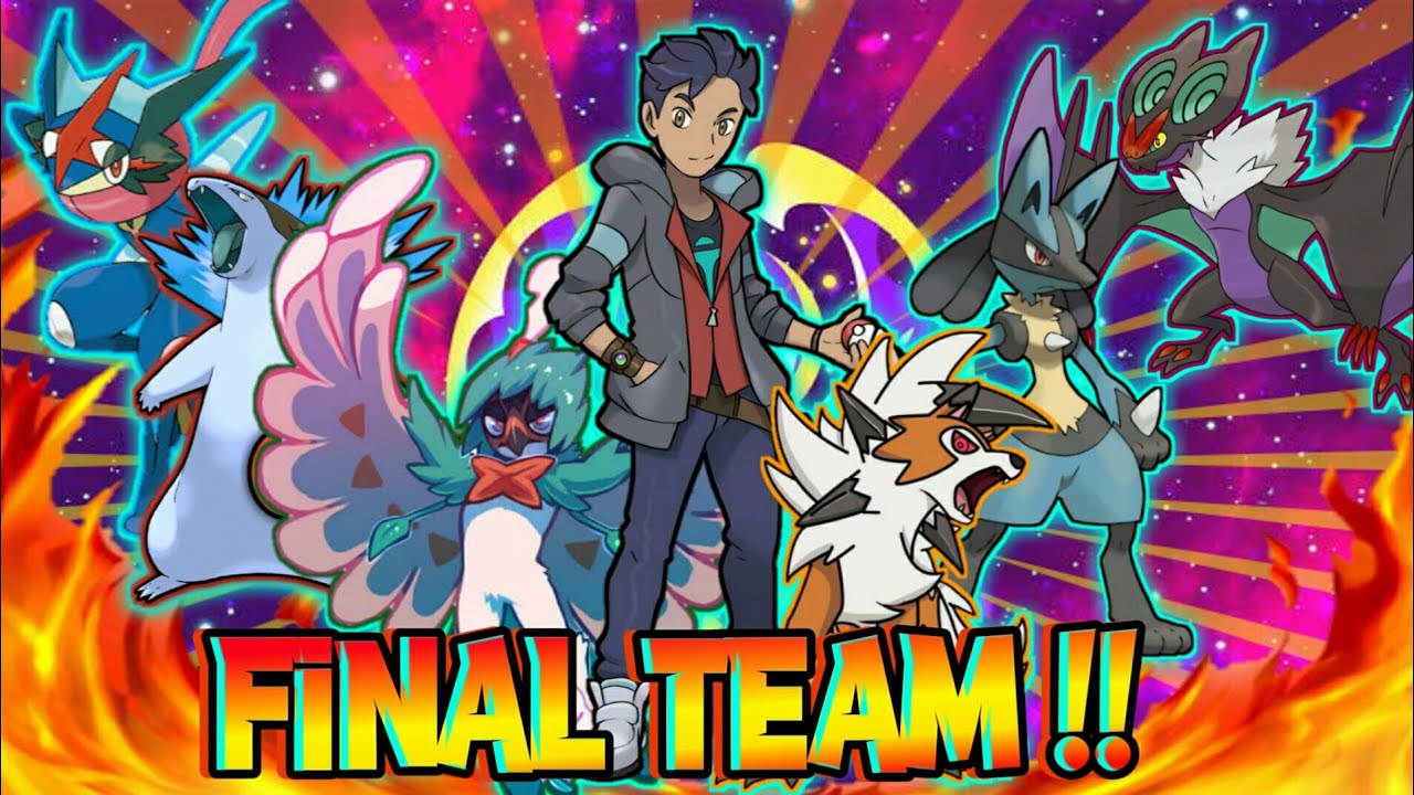🔴 Final Team : Moon Black 2 || Best Team to Play With !! -- Moveset and ...
