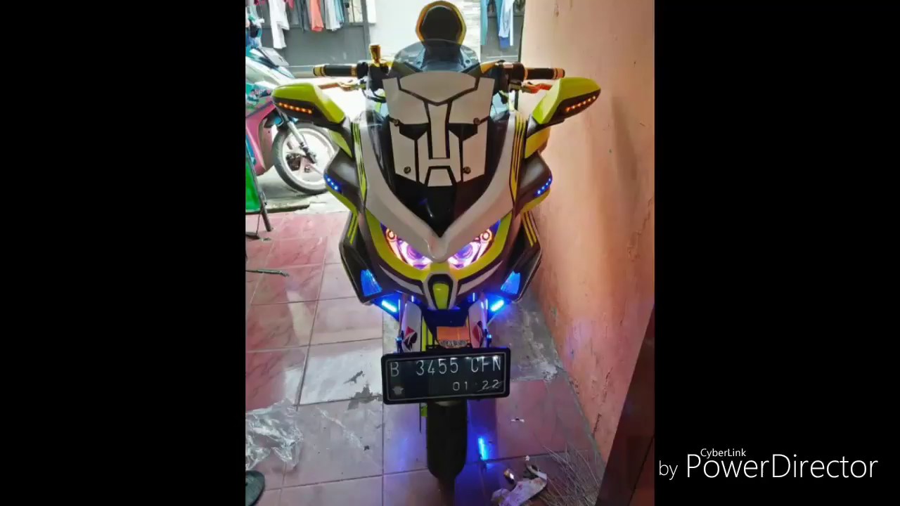 NMAX MODIF LAMPU KEREN - YouTube