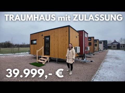 39.999 € TRAUMHAUS mit ZULASSUNG Mobihouse Mobi Wood Strassenzulassung Wohnwagen 3,5t superleicht