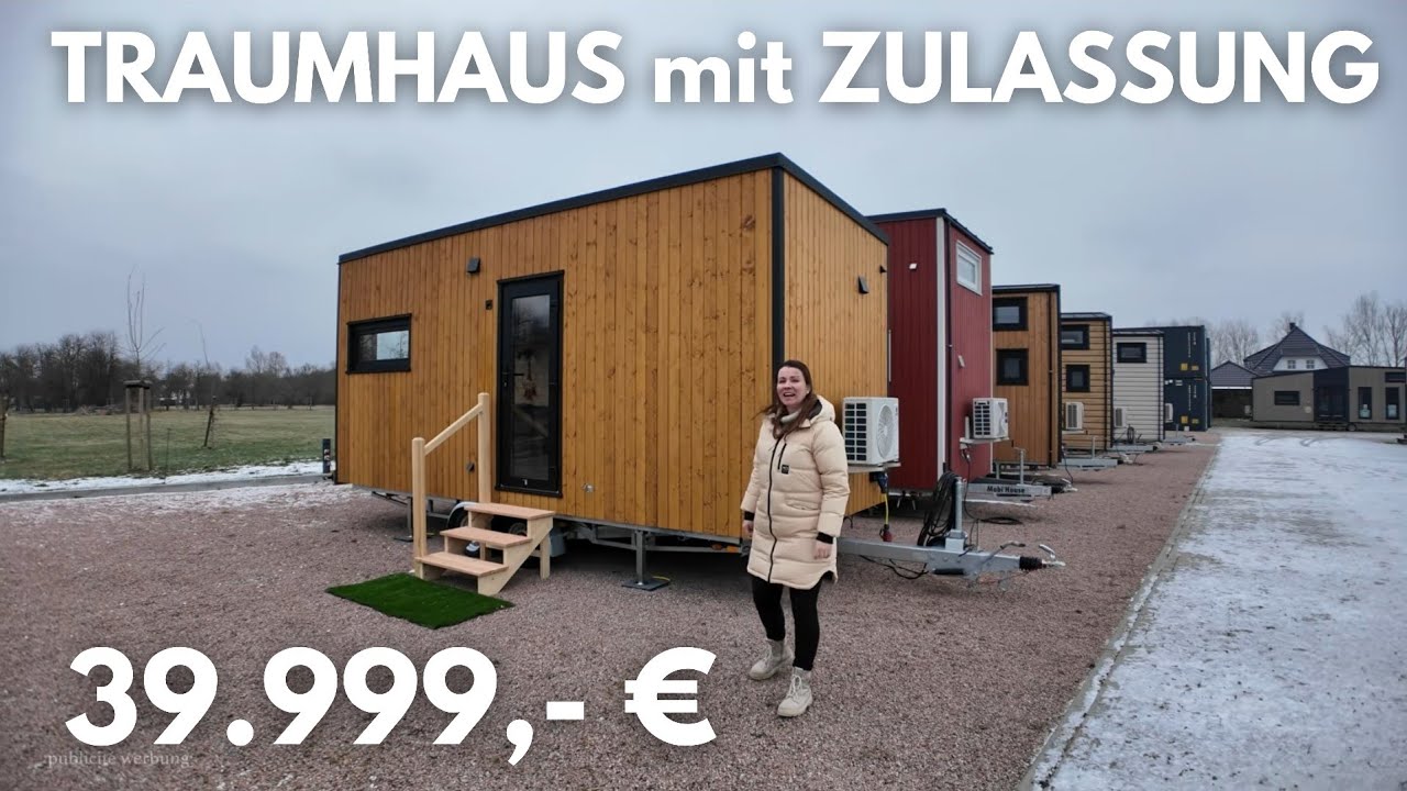 39.999 € TRAUMHAUS mit ZULASSUNG Mobihouse Mobi Wood Strassenzulassung ...
