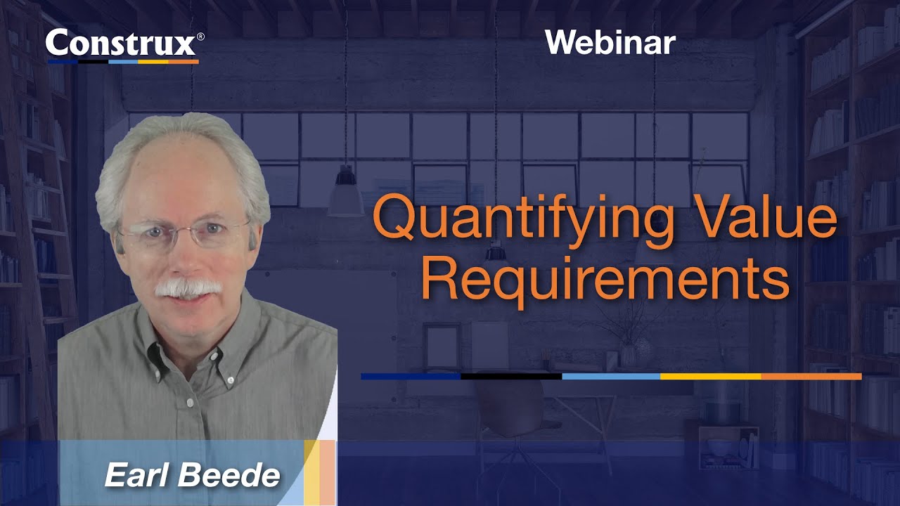 Quantifying Value Requirements | Earl Beede - YouTube