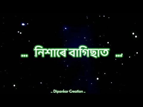 Assamese Song Black Screen Status Video😍🌻|| Nixare Bagisa Song Papori Gogoi || Assamese Status Video