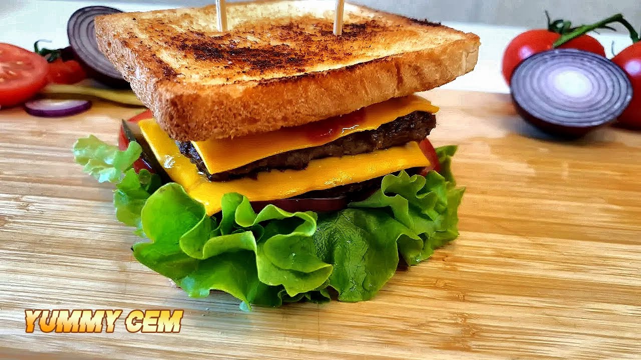 Toast - a double cheeseburger (much tastier than McDonald's) - YouTube