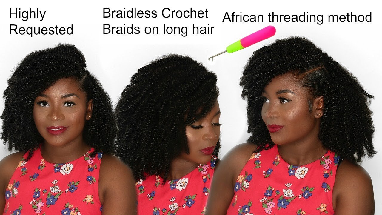 BRAIDLESS CROCHET BRAID ON LONG HAIR | XTREND HAIR | OGC - YouTube