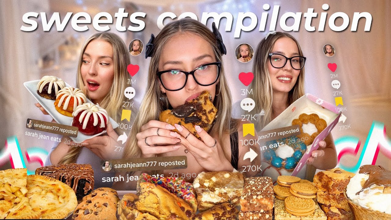 ASMR MUKBANG SWEETS COMPILATION that will make you crave 🍰 NO TALKING ...
