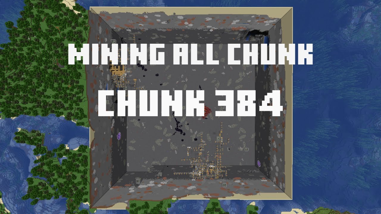 Mining all the chunks in Minecraft (Chunk 384) in 1 Minute - YouTube