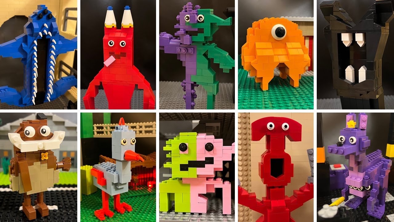 All LEGO Garten of Banban 6 Creepy World Scary characters and Bosses ...
