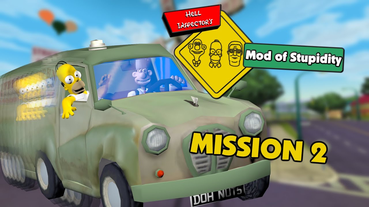 The Simpsons Hit & Run - Hell Inspector's Mod of Stupidity Mission 2 ...