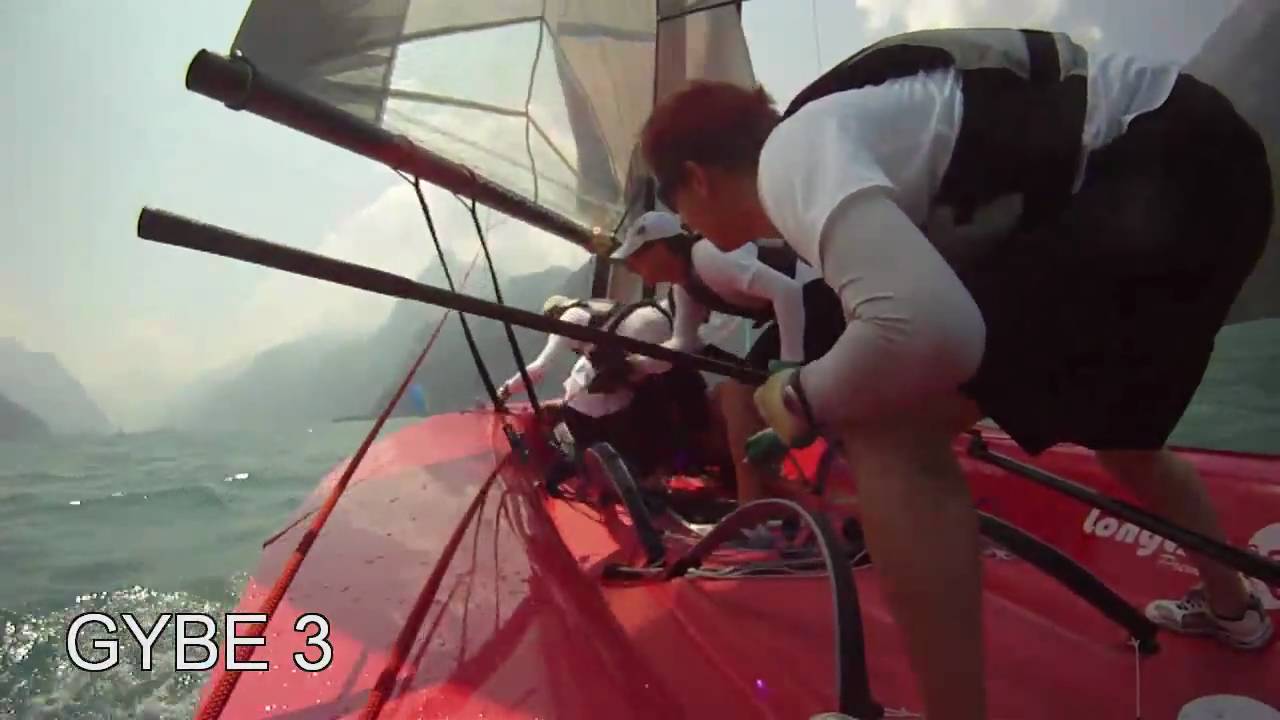 Longtze Sailing - Gybe analysis - YouTube