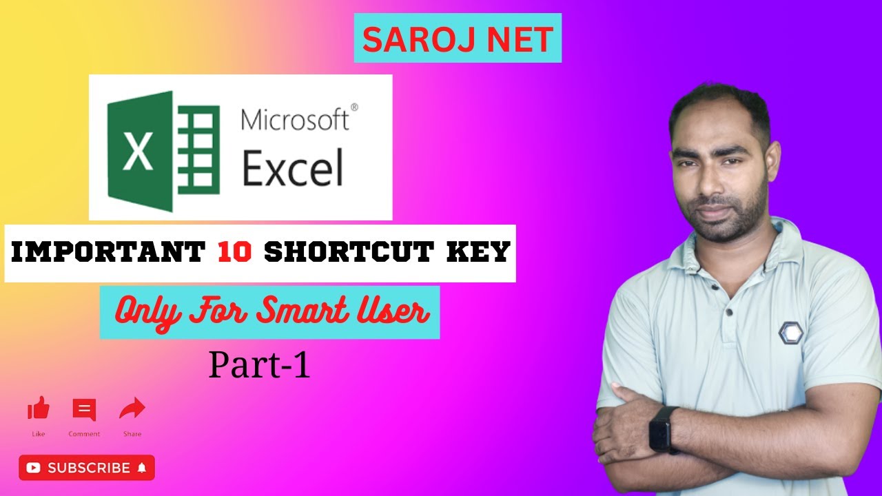 Excel Keyboard Shortcut Key 2022 I 10Excel Shortcut Key in Hindi Part 1 - YouTube