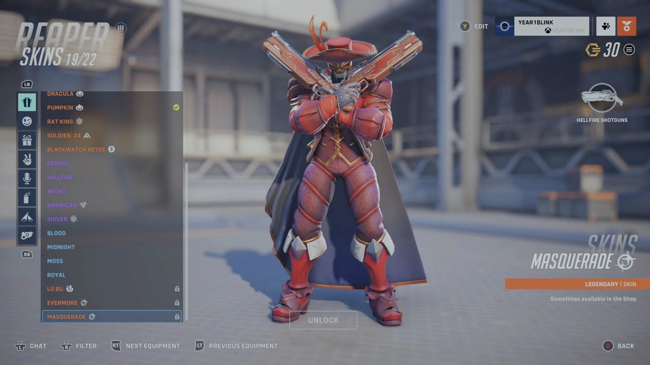 All Reaper Skins Overwatch 2 4K60FPS - YouTube