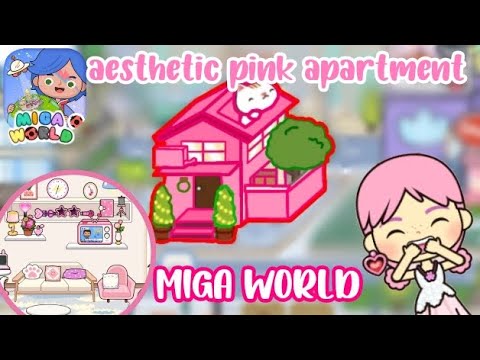 Miga World AESTHETIC 🌸: Free Aesthetic Pink Apartment Makeover | ALL ...