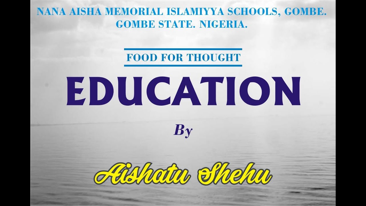 FOOD FOR THOUGHT - EDUCATION - YouTube