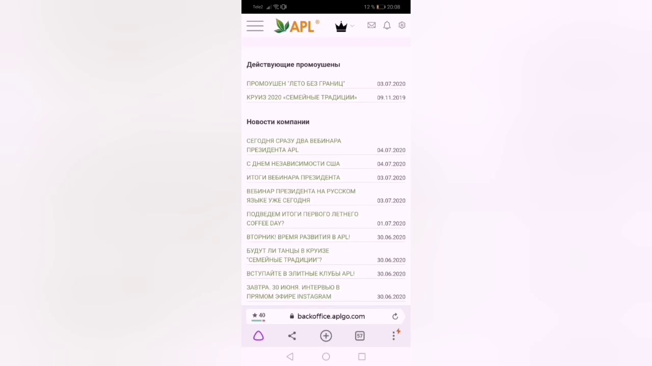Сохраненный таварооборот в Backoffice компании APl - YouTube