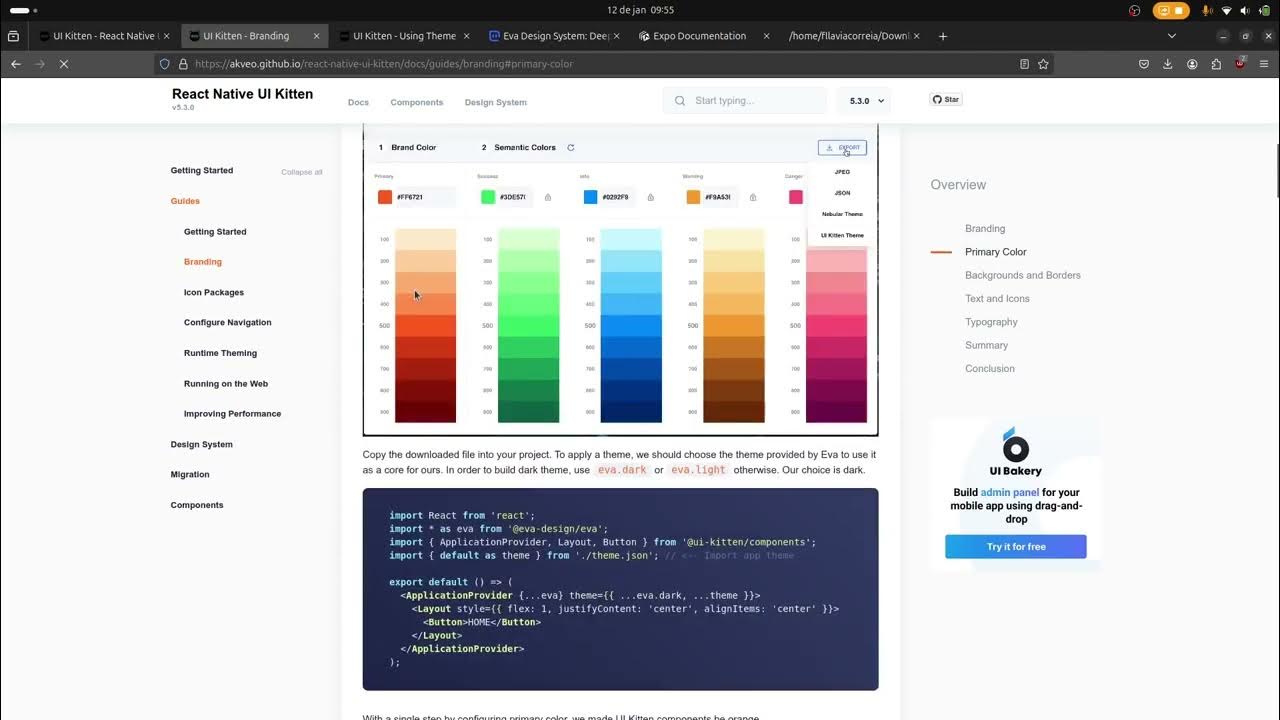 Tutorial UI Kitten + React Native with Expo - YouTube