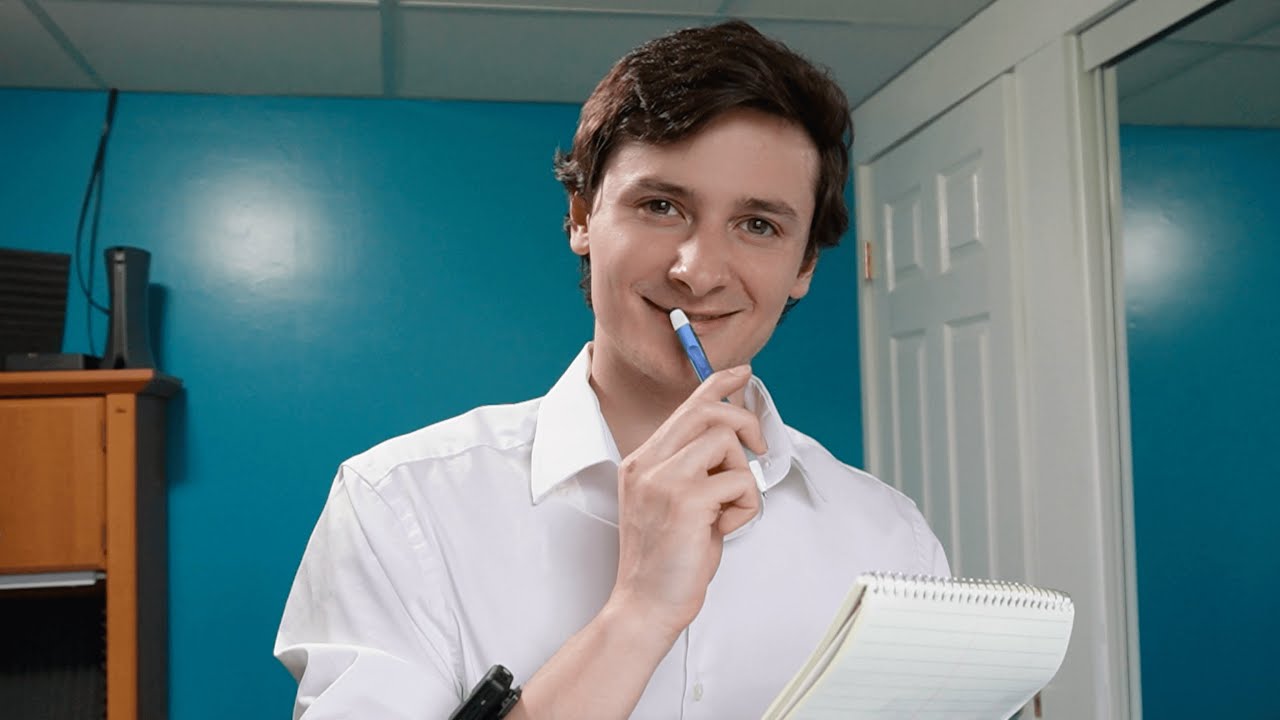 ASMR Business Interview Roleplay with Writing Sounds - YouTube