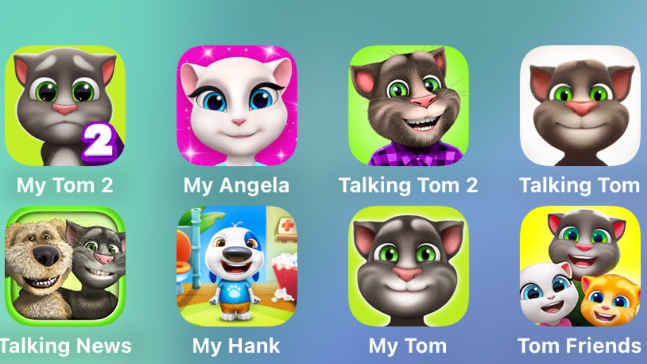 My Tom, Tom Friends, My Angela, Tom Gold Run, Tom Time Rush, Tom Jetski 2, Tom Candy Run, My Tom ...