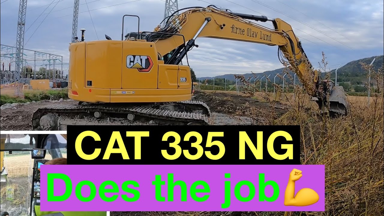 CAT 335 NG excavator does the job with some backfilling💪😎 - YouTube