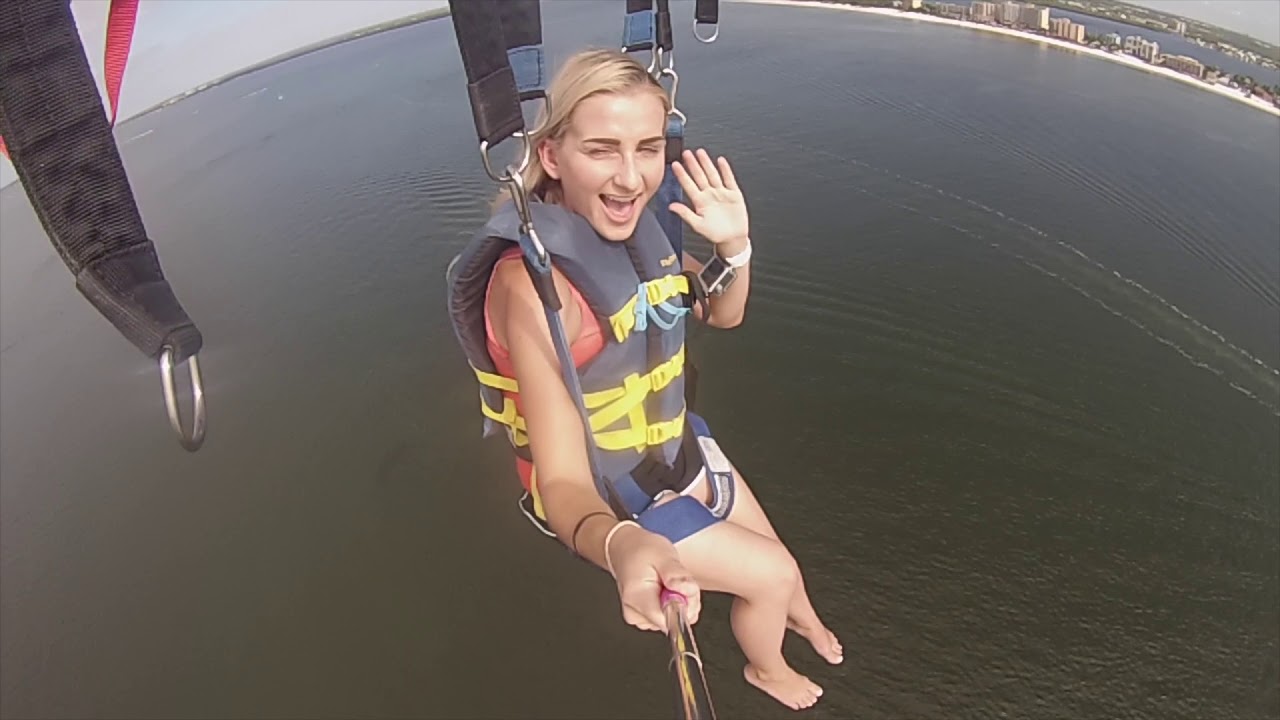 Pink Shell Goes Parasailing | Pink Shell Beach Resort & Marina - YouTube