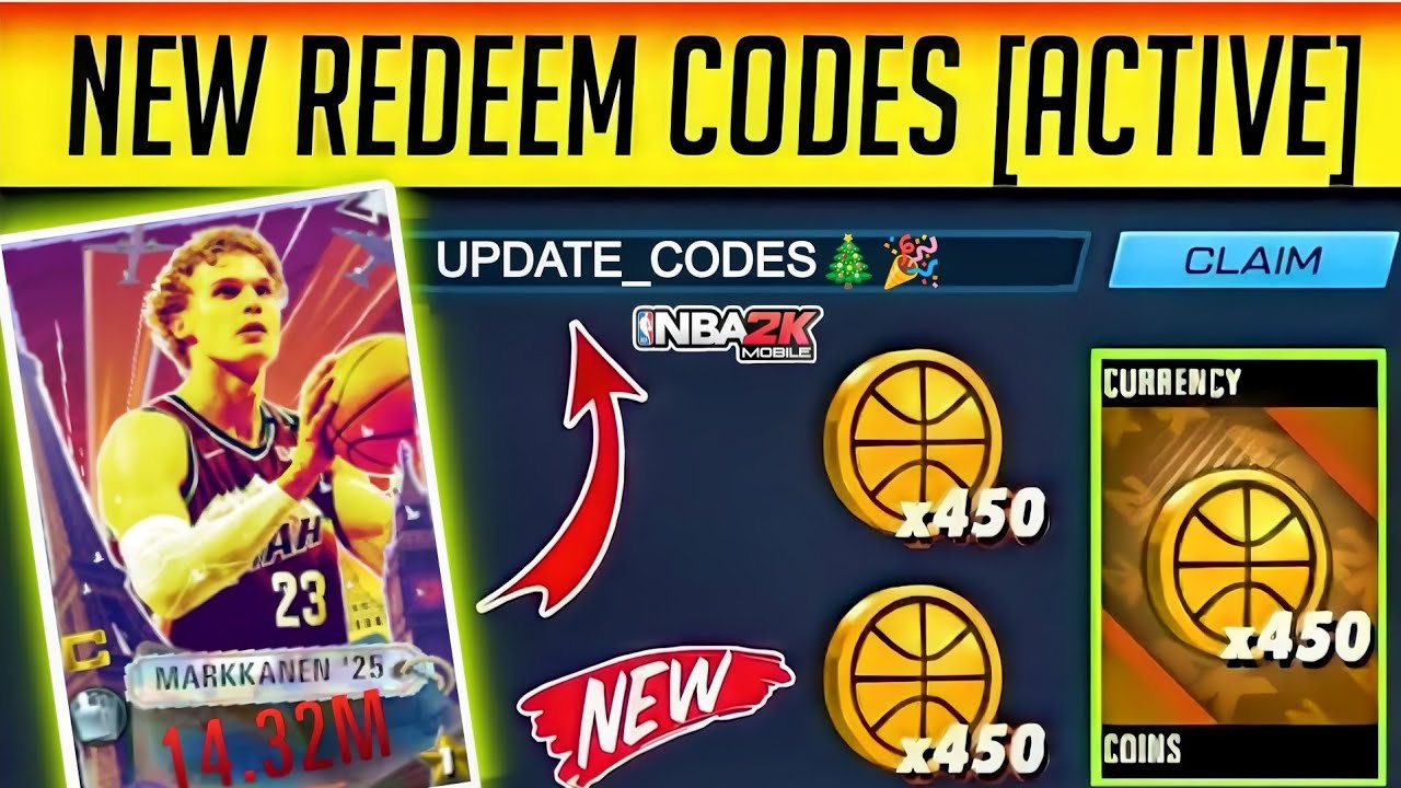⚠️UPDATE!🎄🎅[CODES]⚠️NBA 2K MOBILE REDEEM CODES 2025 - NBA 2K MOBILE ...