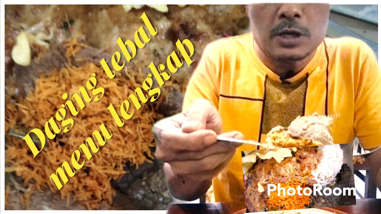 Sarapan pagi empal daging dan kebuk empuk dan tebal||wapo mawar menu ...