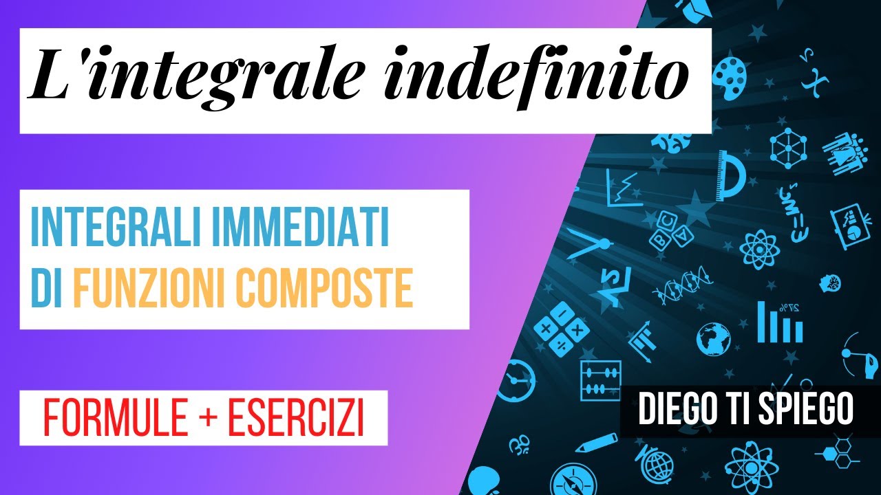 INTEGRALI IMMEDIATI DI FUNZIONI COMPOSTE: formule ed esercizi - YouTube