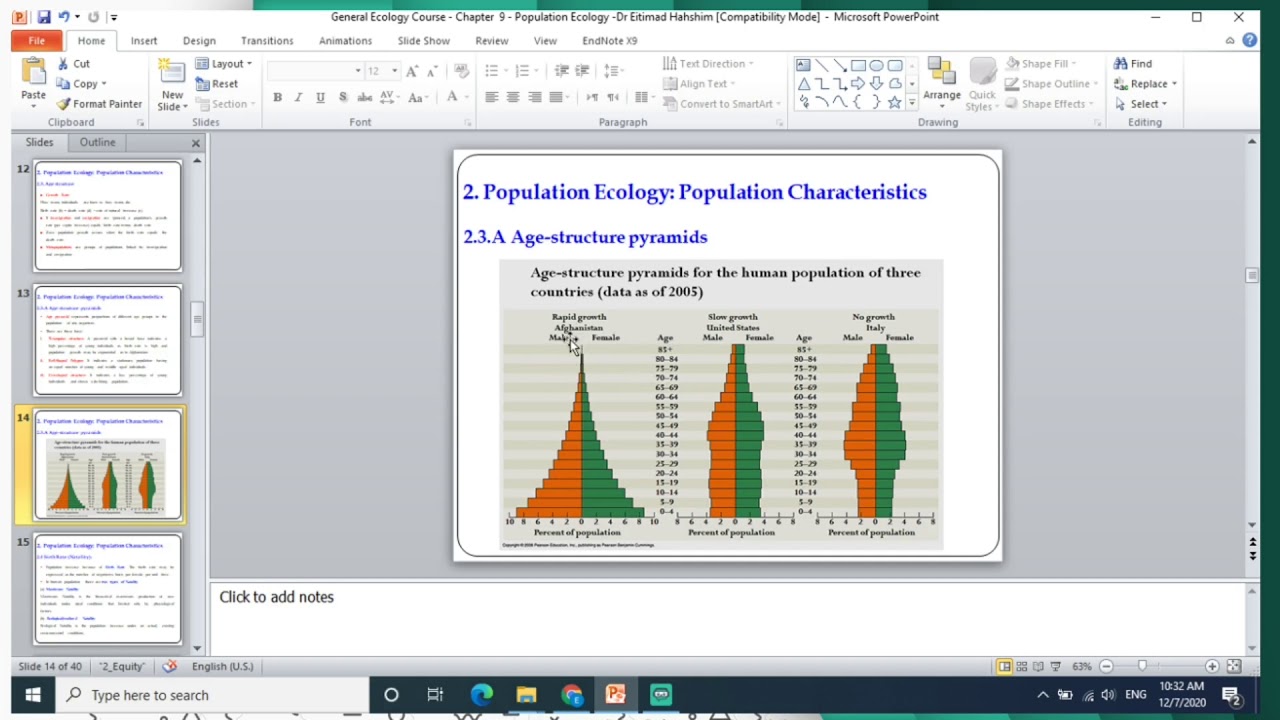 General Ecology Course - Chapter 9 - Population Ecology -Dr Eitimad ...