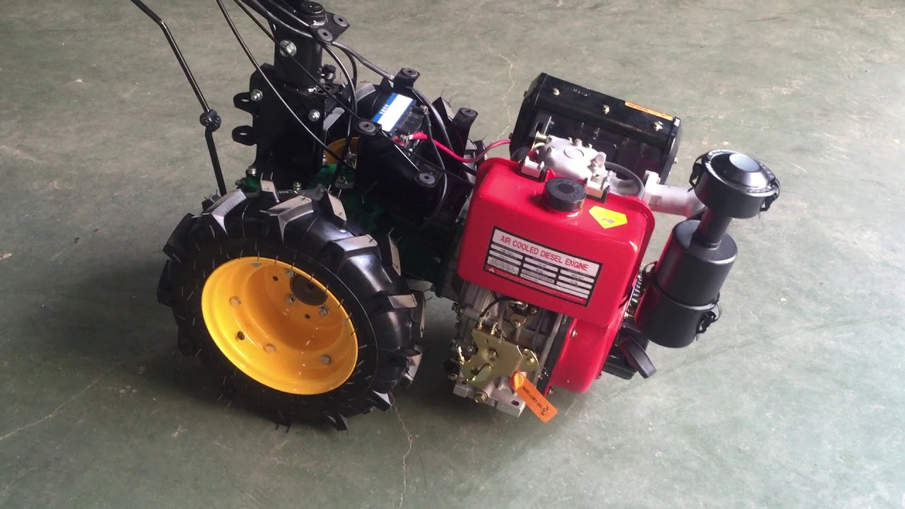 How to Start Walking Tractor - YouTube