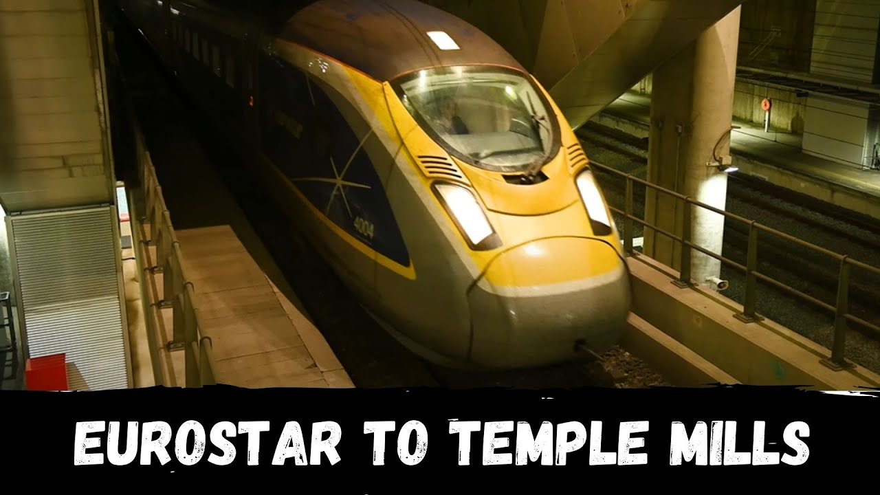 Eurostar Class 374 on Stratford International flyover to Temple Mills ...