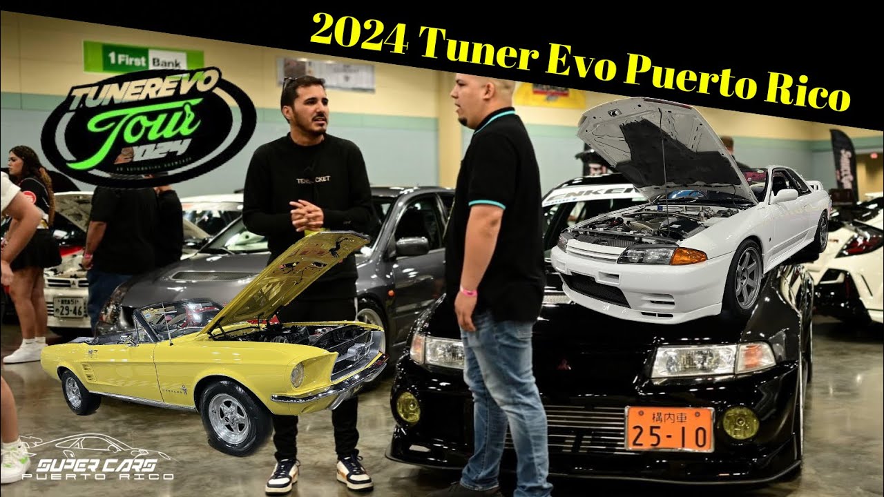 Tuner Evo Puerto Rico 2024 - R32 Mine's, Mustang Rotativo y Más - YouTube
